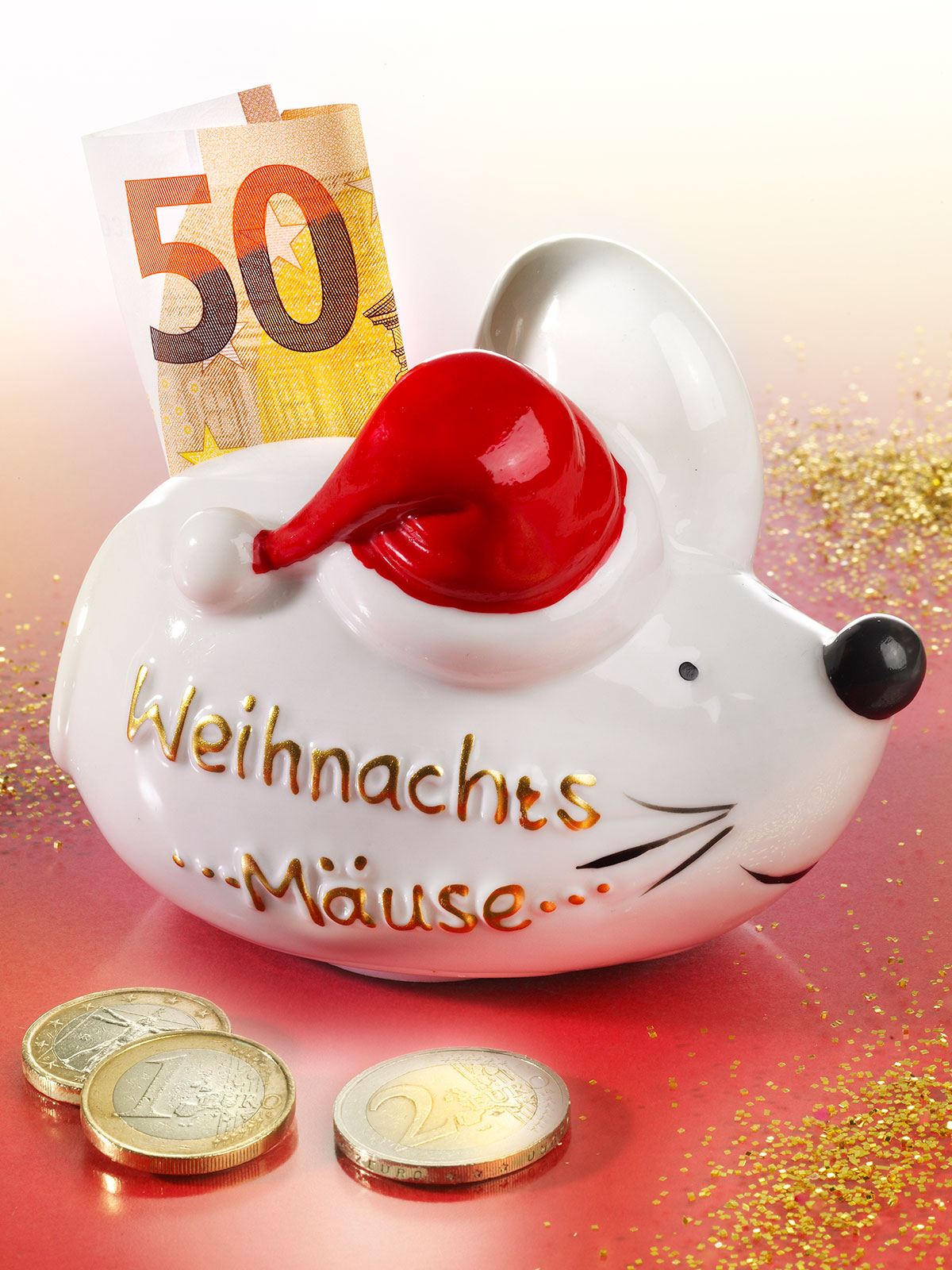 Spardose „Weihnachtsmäuse“ | 101659