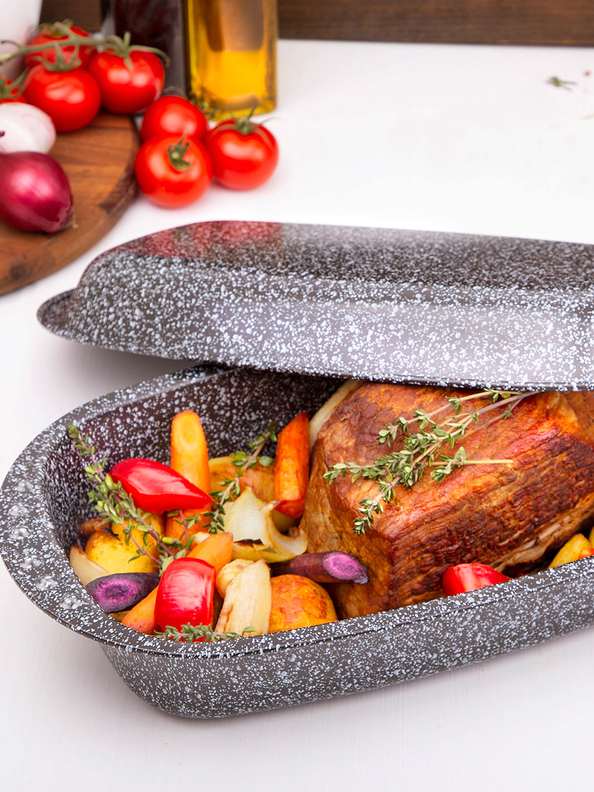 Brotback- und Bratset mit Deckel | 103357